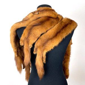 Vintage | Accessories | Vintage 95s Mink Pelt Fur Evening Stole Shawl ...